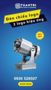 Đèn Chiếu Logo 60w Chống Nước - Chiếu Logo Thương Hiệu đẹp